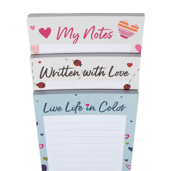 Doodle Notepad 3pk - 4.5" x 11"